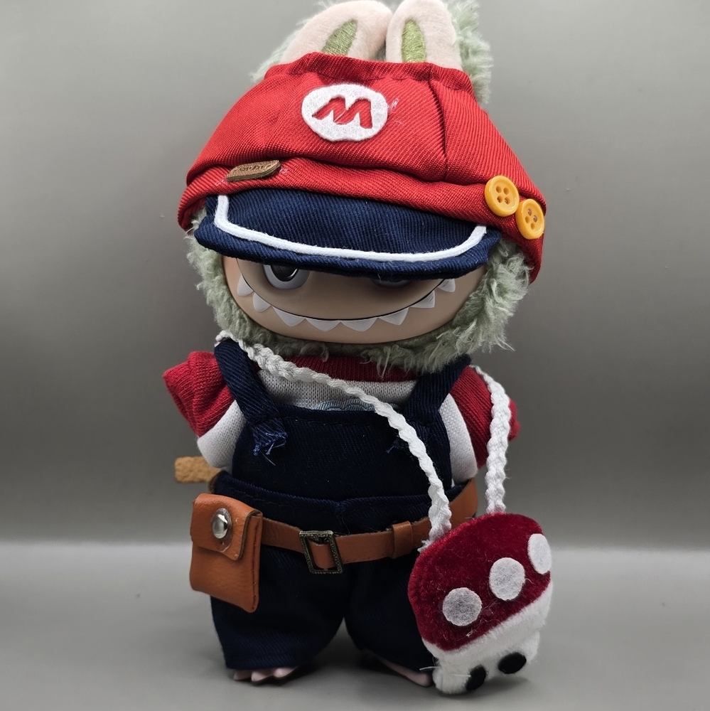 Labubu Clothes - Super Mario Inspired Outfit - Gem
